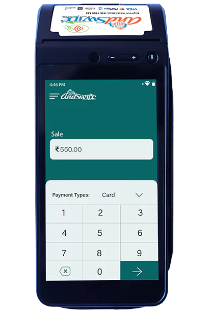 AndSwipe | Card Swipe Machine | POS Machine